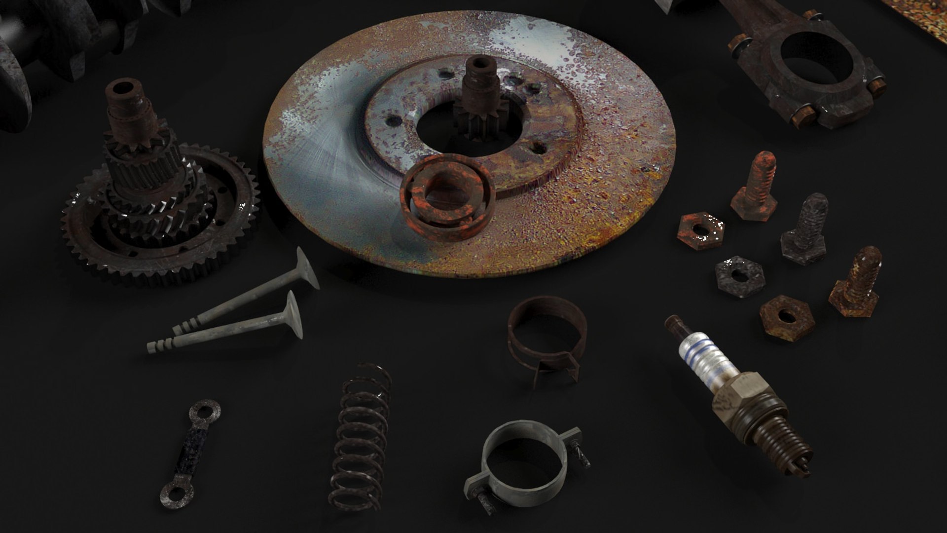 Rusty Parts 3D Model - TurboSquid 1353025