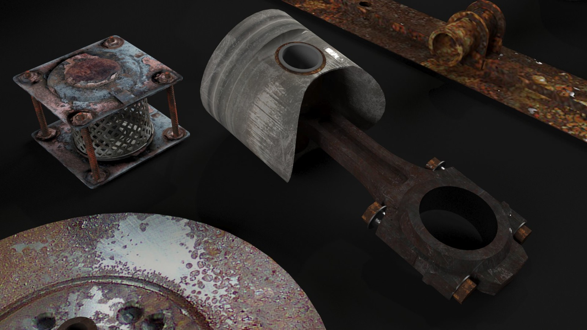 Rusty Parts 3D Model - TurboSquid 1353025