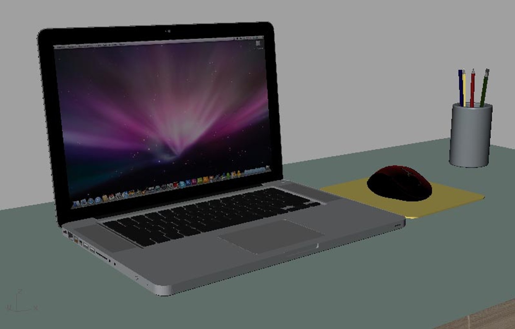 contemporary design computer desk 3d 3ds