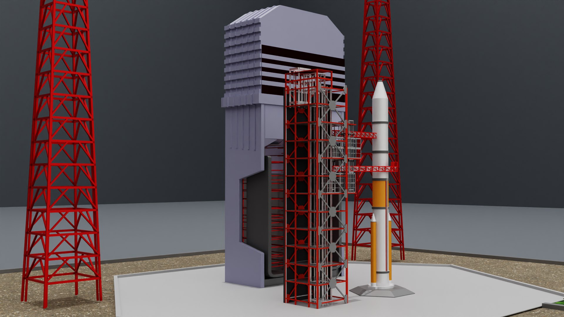 Space Center Launch Complex Model - TurboSquid 1924013