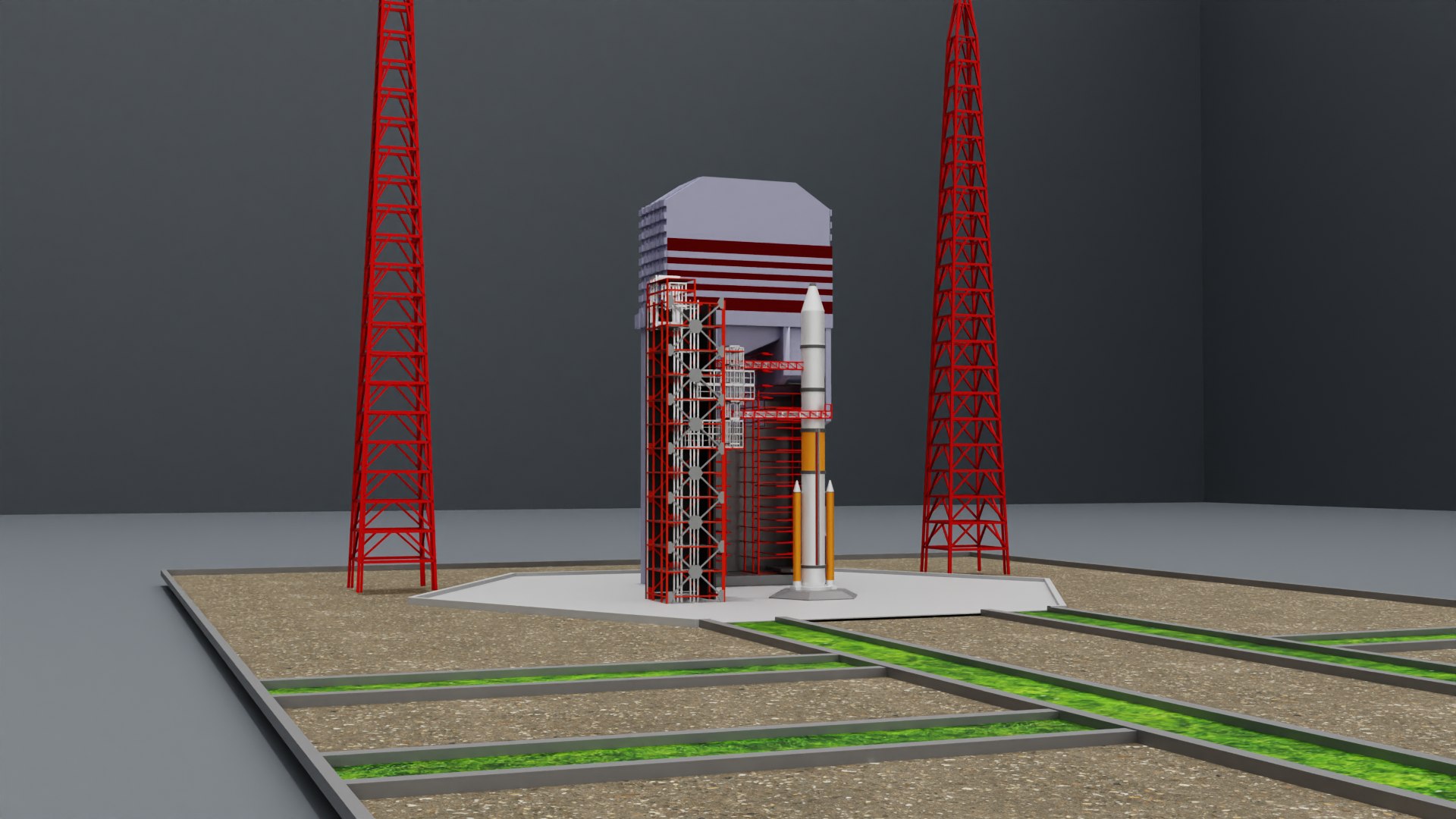 Space Center Launch Complex Model - TurboSquid 1924013