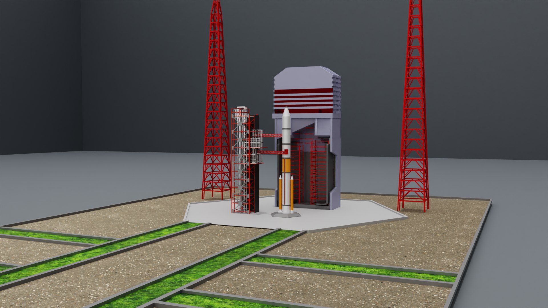 Space Center Launch Complex Model - TurboSquid 1924013