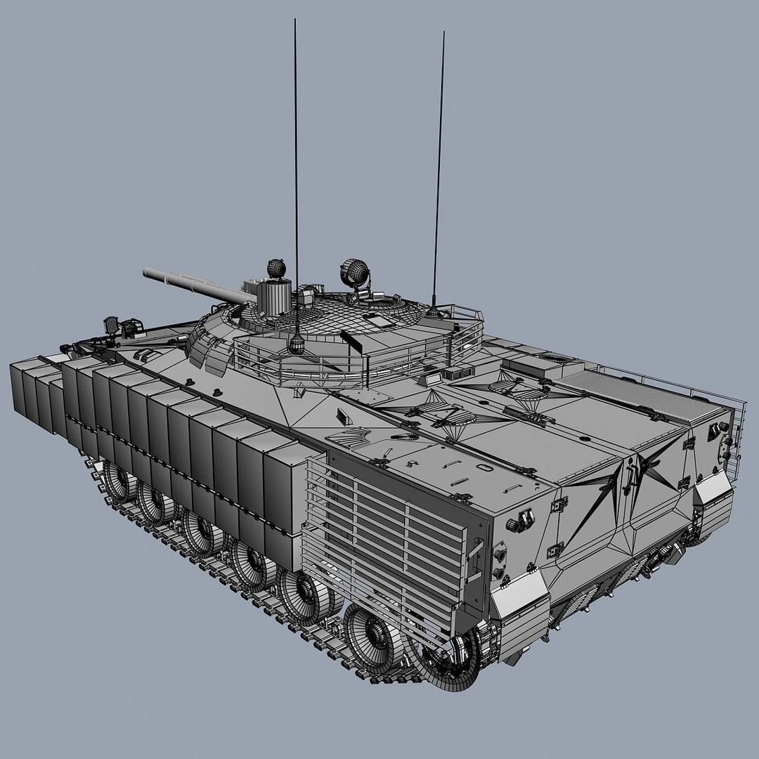 Russian Bmp-3 Kaktus 3d Max