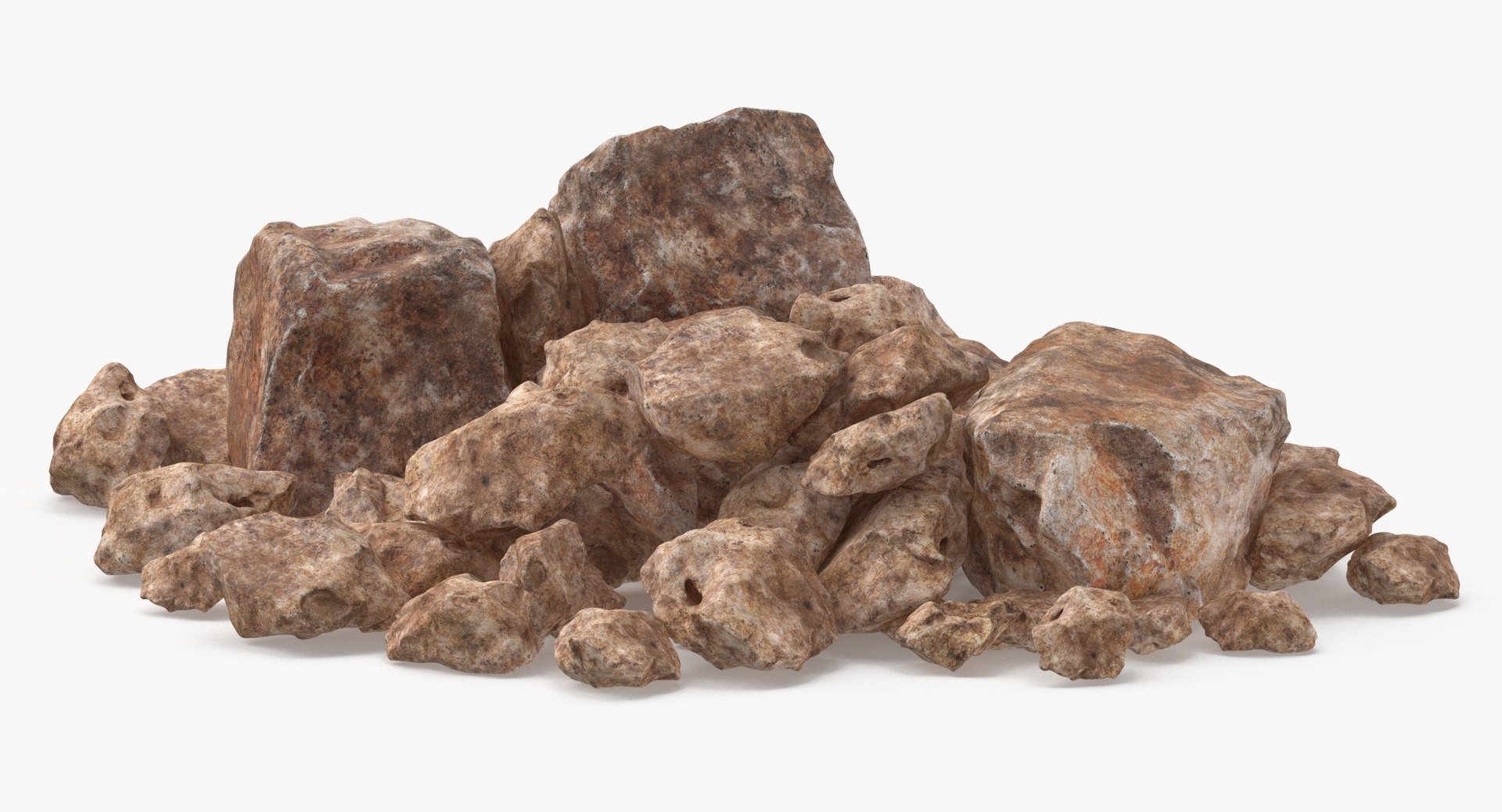 Fallen Rocks 01 Pile 3D - TurboSquid 1869687