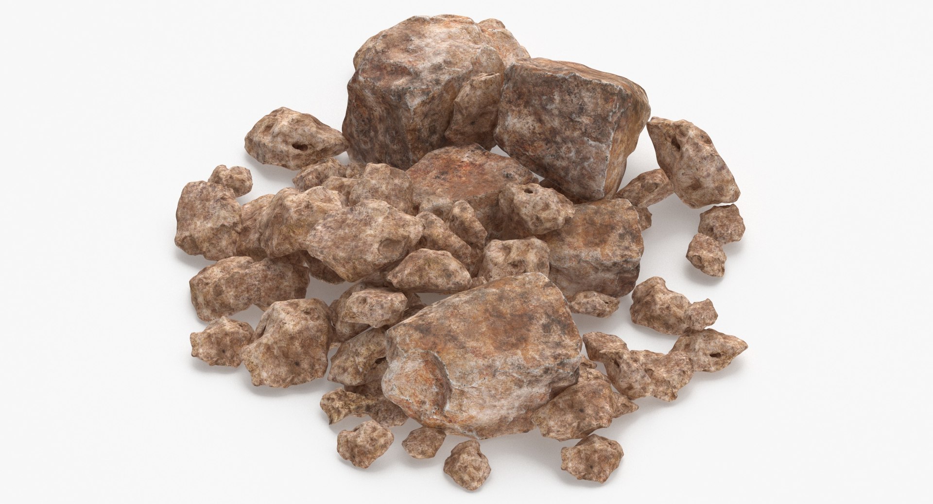 Fallen Rocks 01 Pile 3D - TurboSquid 1869687