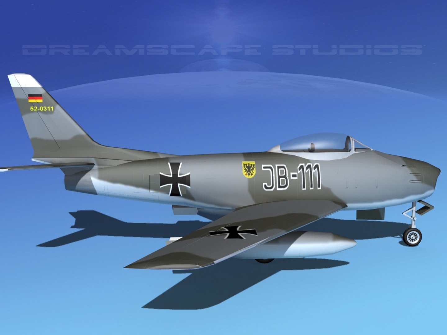 North American F-86 Sabre 3d 3ds