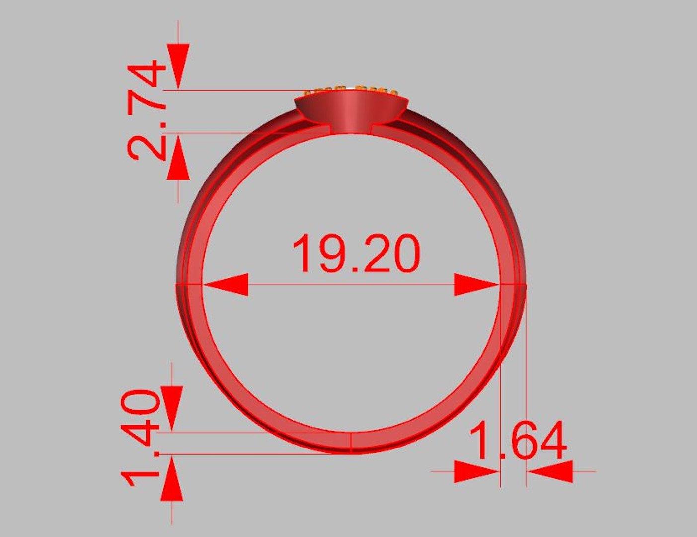 Designer Ring 3d Model