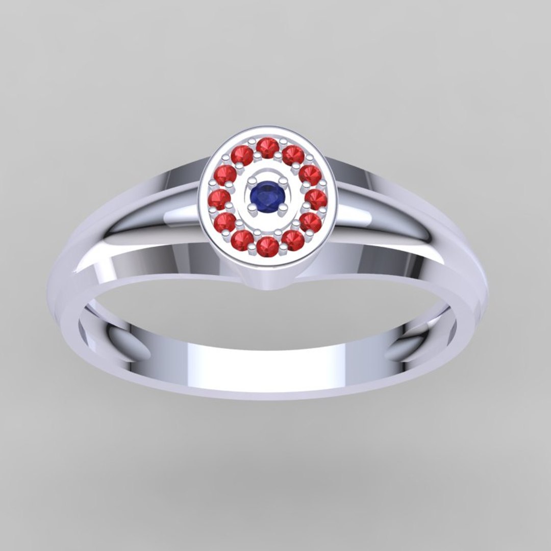 Designer Ring 3d Model