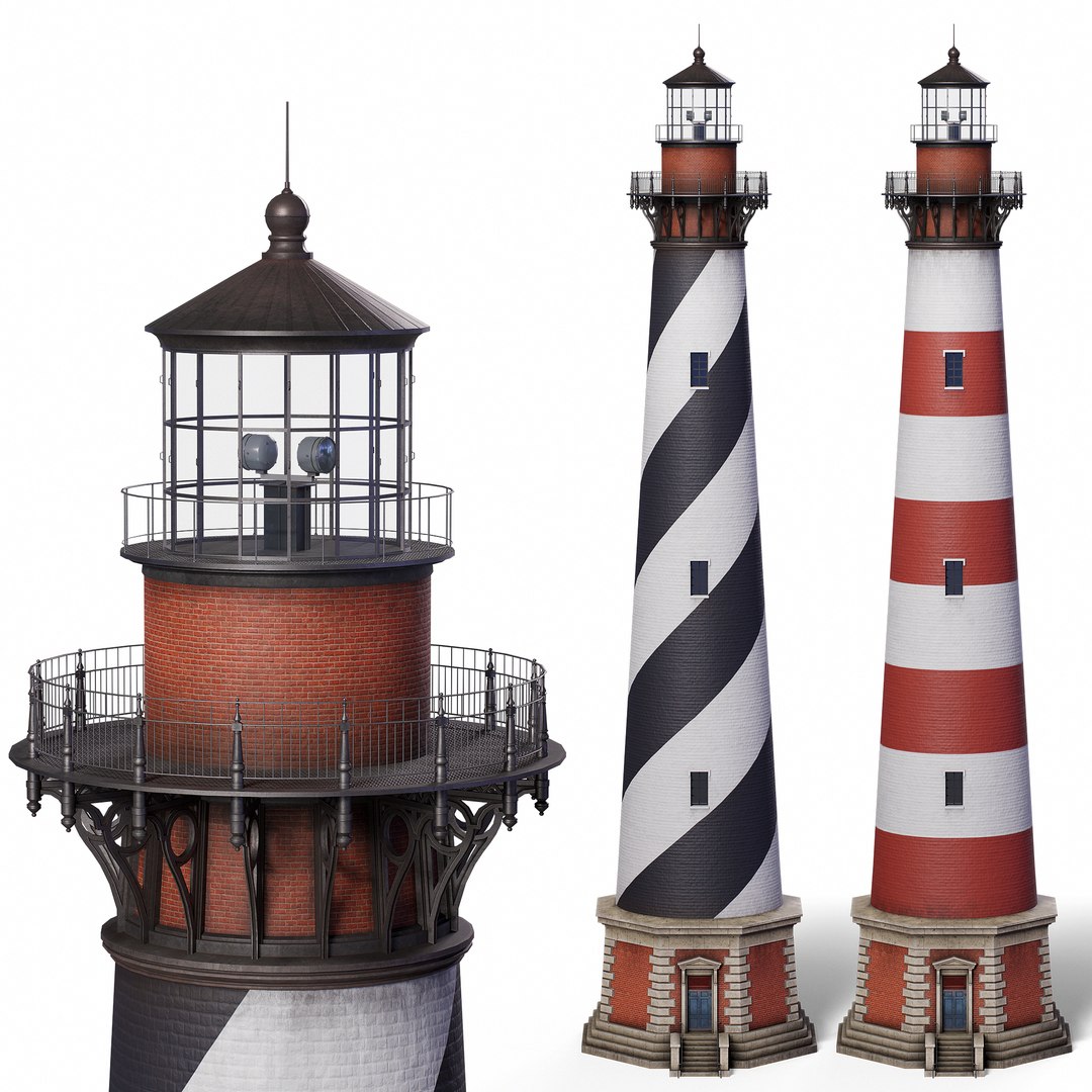 Cape Hatteras Lighthouse Model - TurboSquid 1982526