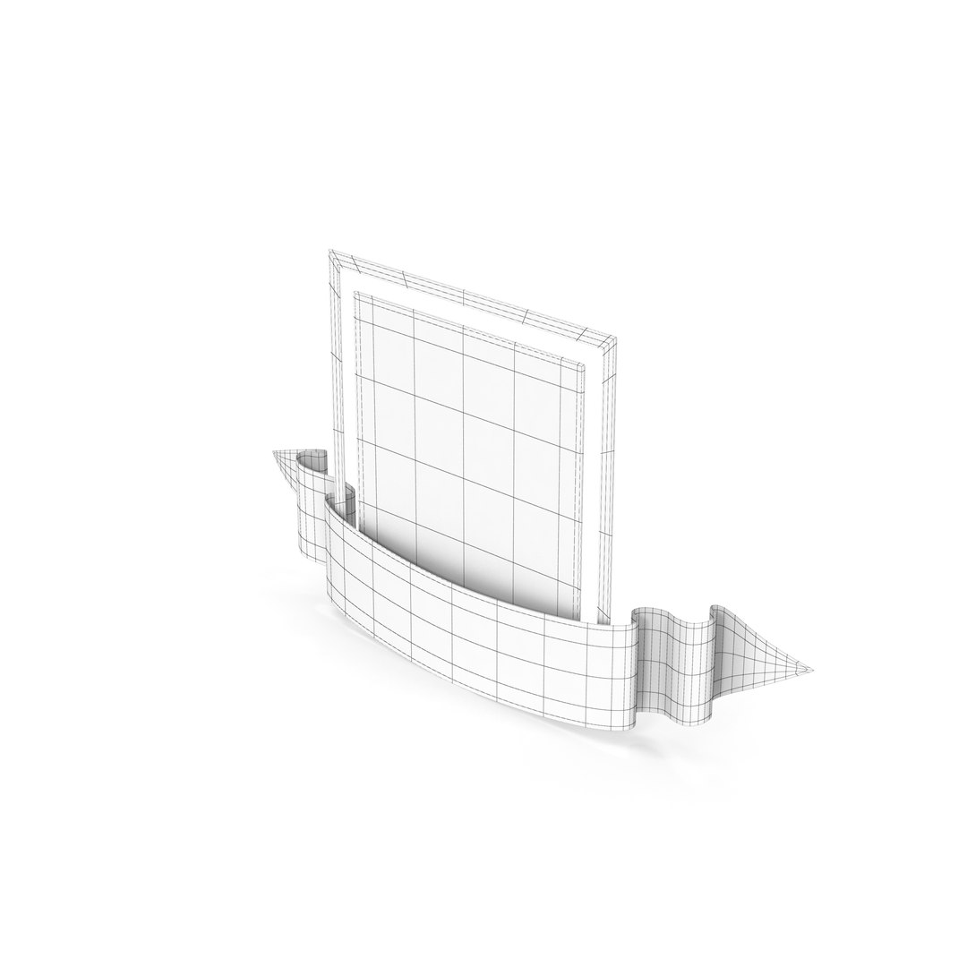 Label Ribbon 3D Model - TurboSquid 2239326