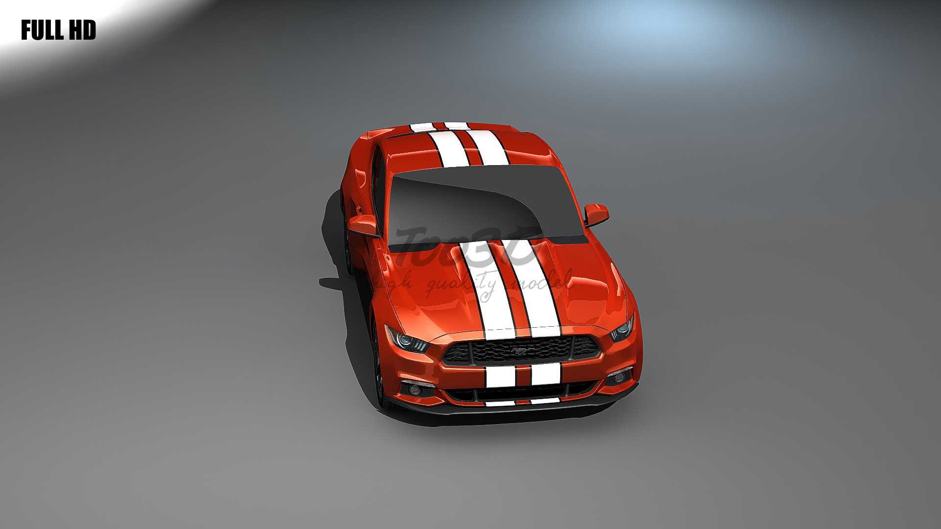 mustang 3d c4d