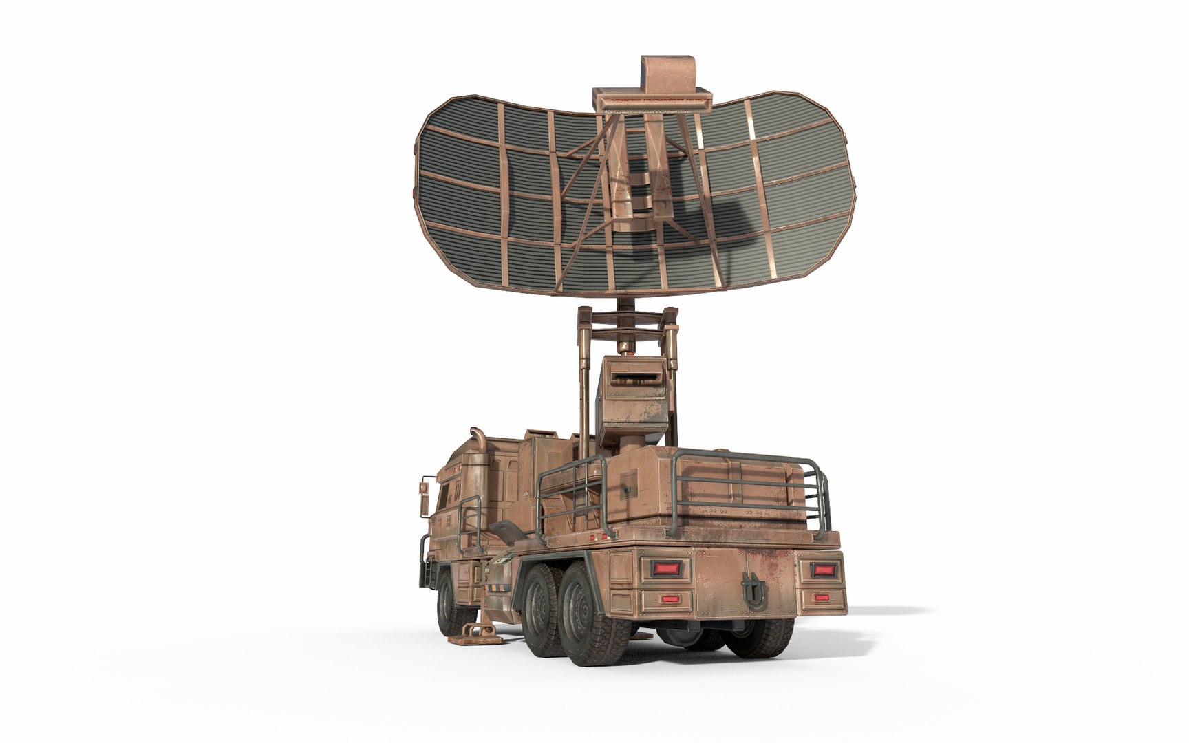 3D Military Vehicle With Radar - TurboSquid 1887008