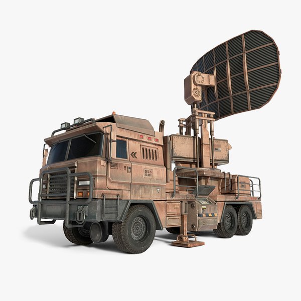 modelo 3d Military vehicle with radar - TurboSquid 1887008