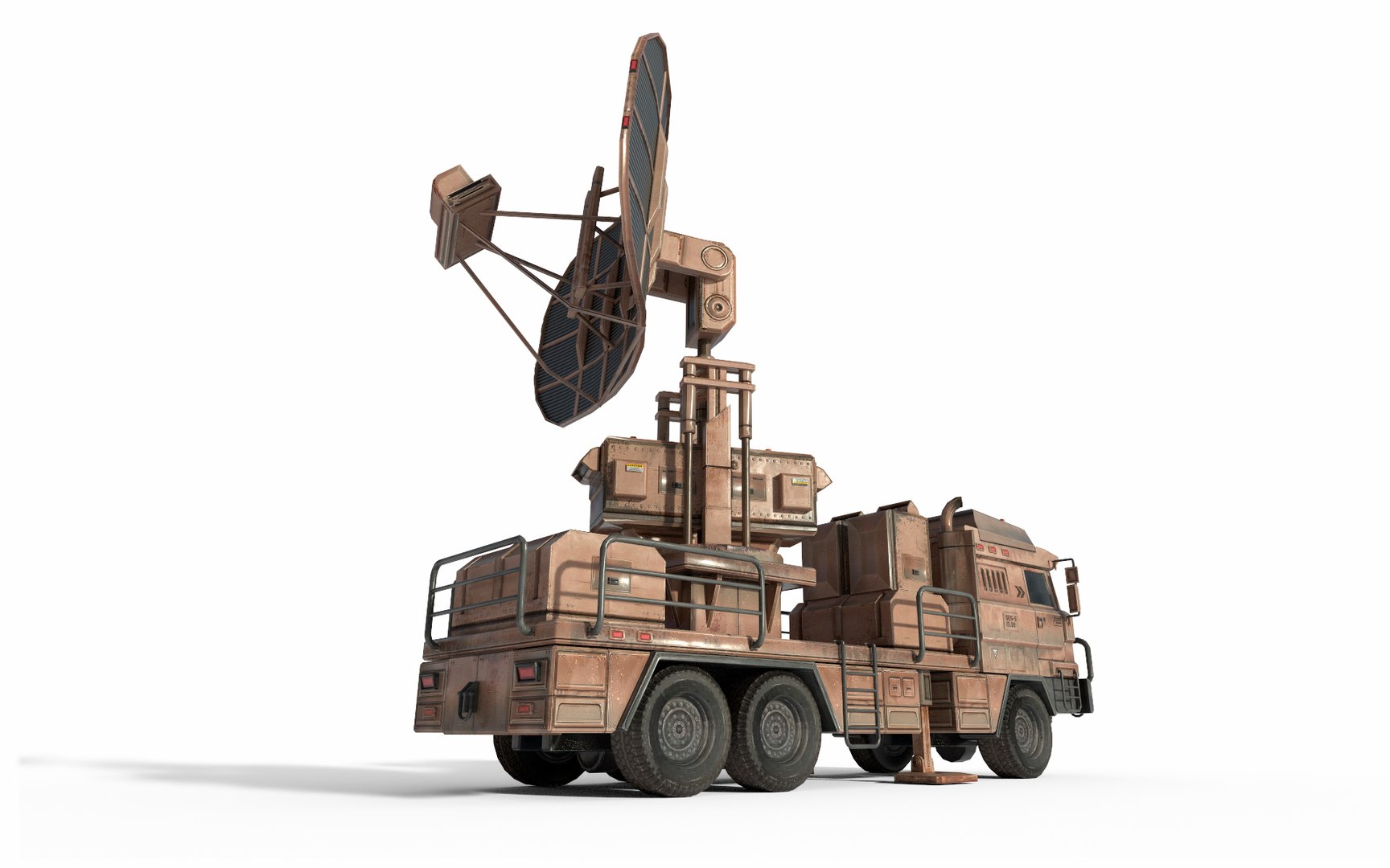 3D Military Vehicle With Radar - TurboSquid 1887008