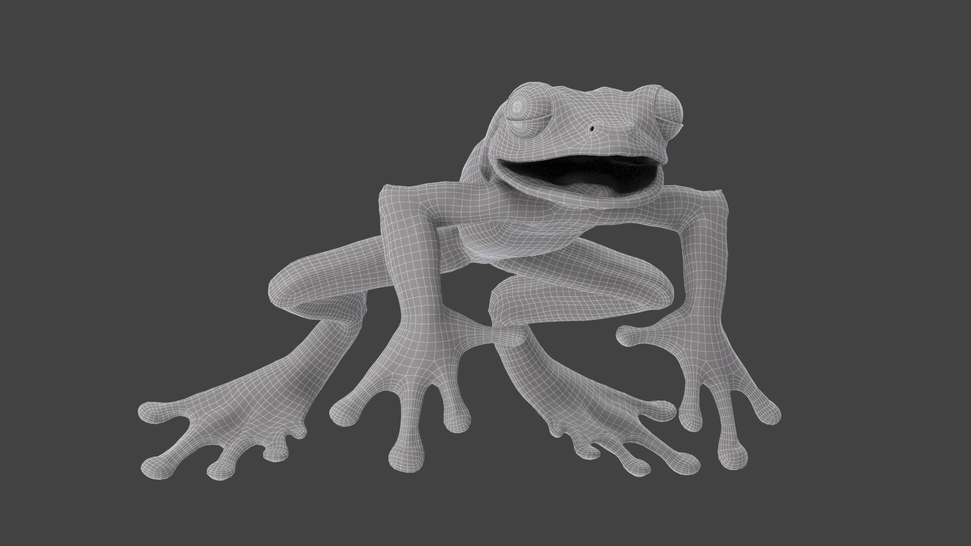 3D model Red Eyed Tree Frog Animated - TurboSquid 2150295