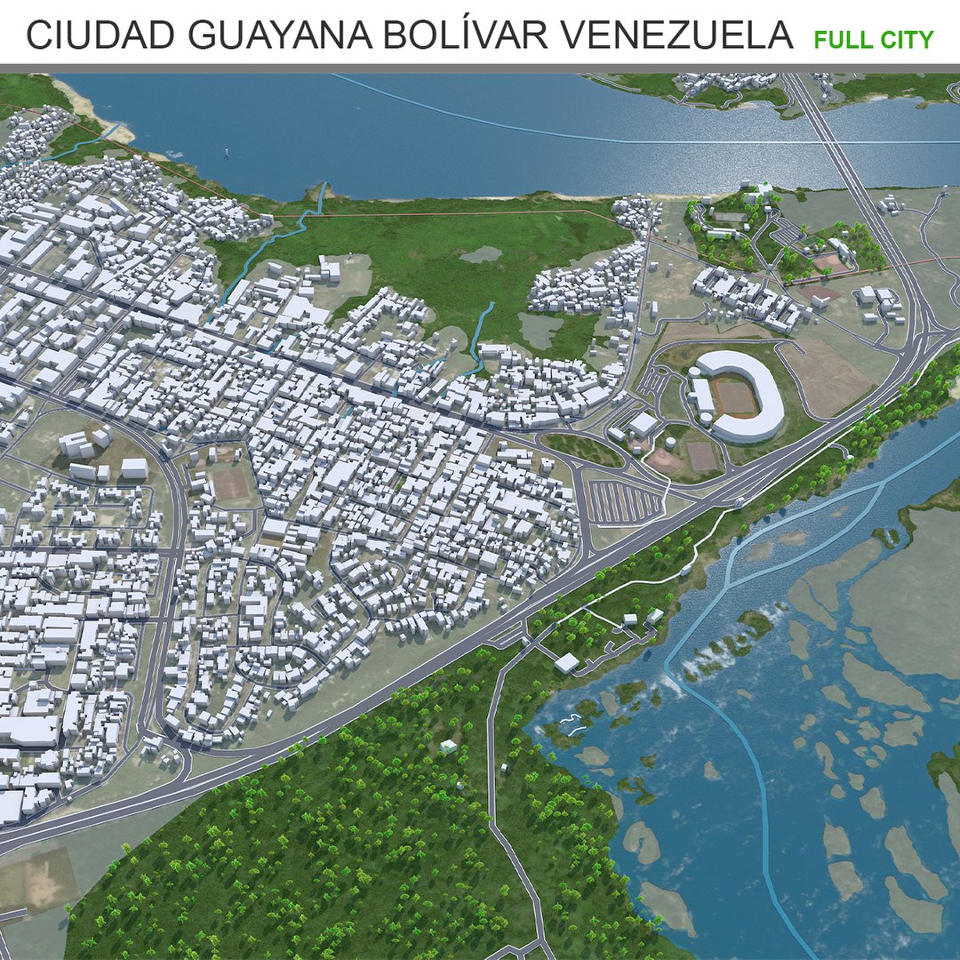 3D Ciudad Guayana Bolivar Venezuela Model - TurboSquid 2085559