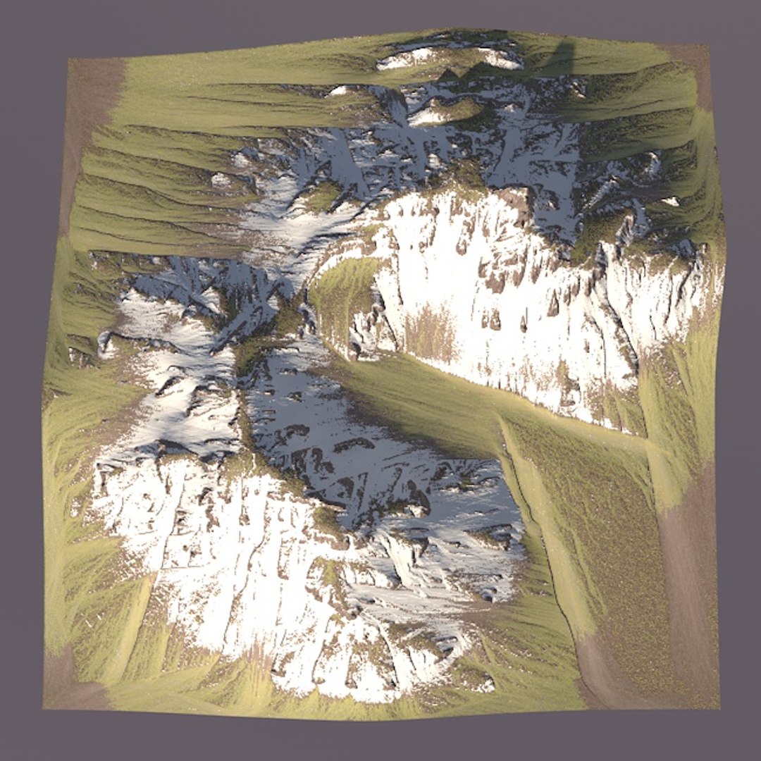 Mountain Maps Terrain Obj