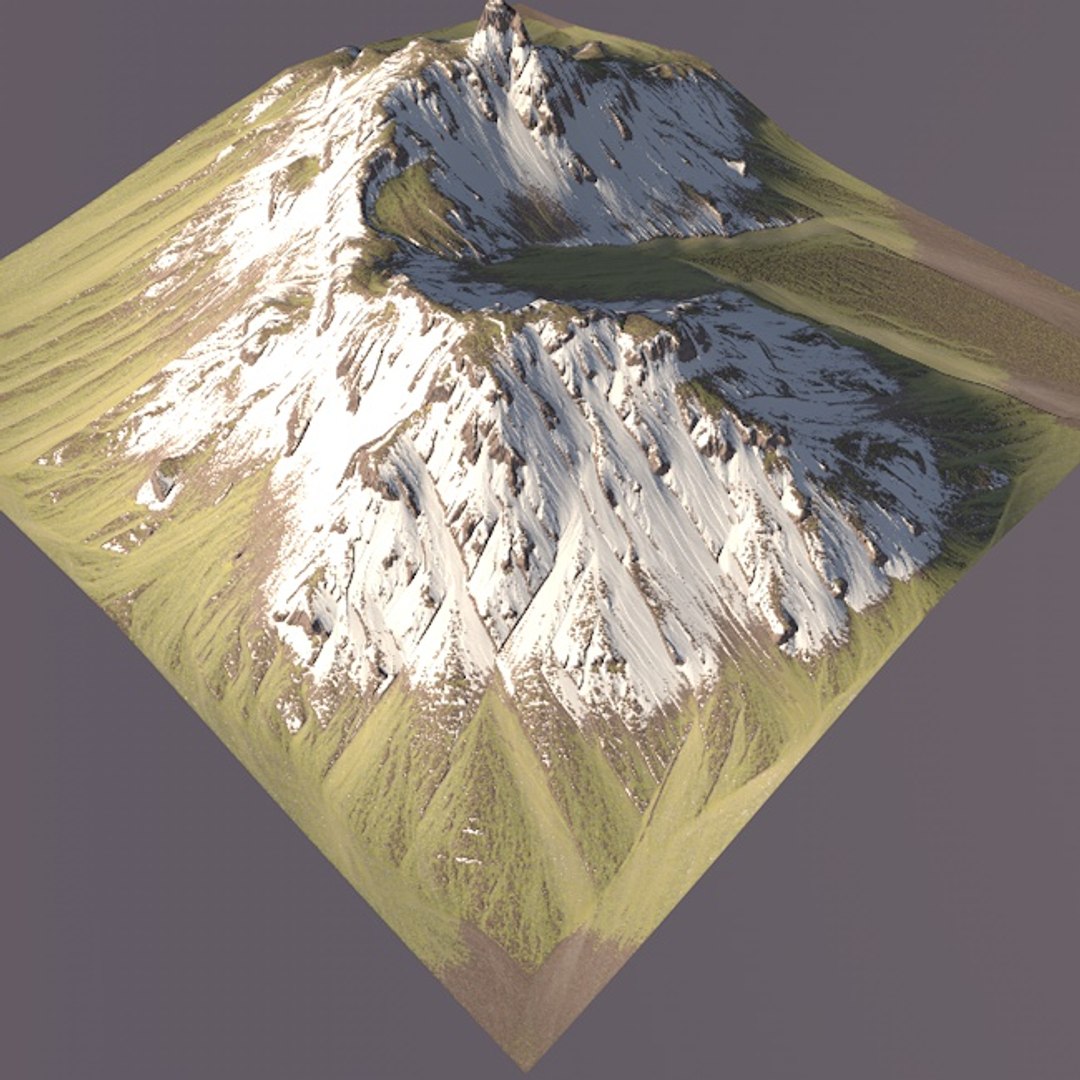 Mountain Maps Terrain Obj
