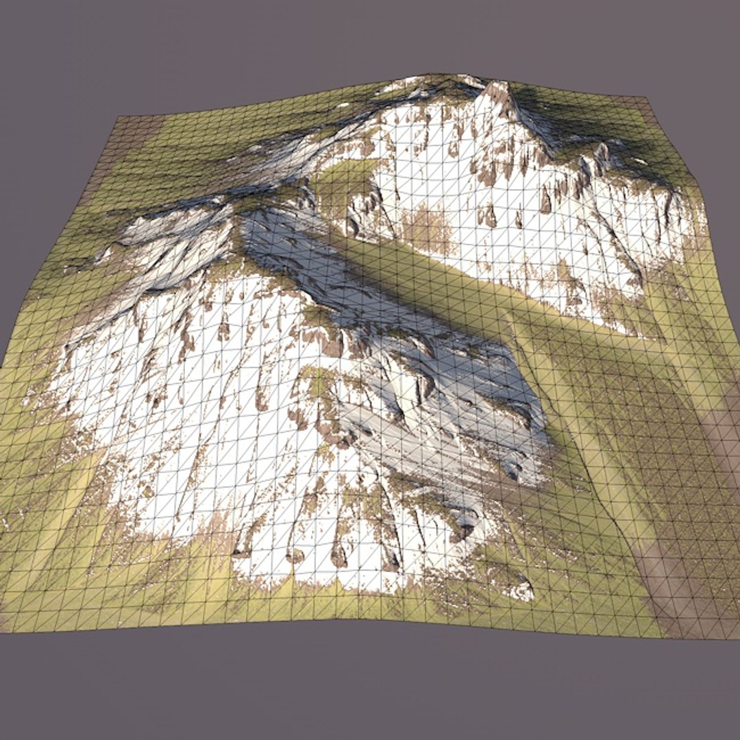 Mountain Maps Terrain Obj