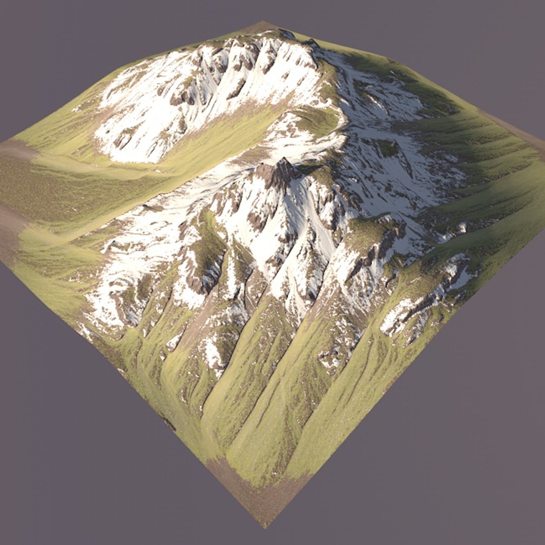 Mountain Maps Terrain Obj
