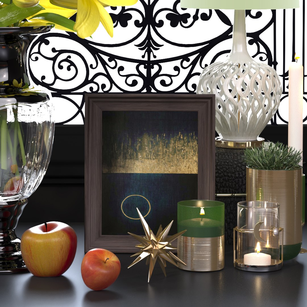 Bouquet lily decor statue 3D - TurboSquid 1390006