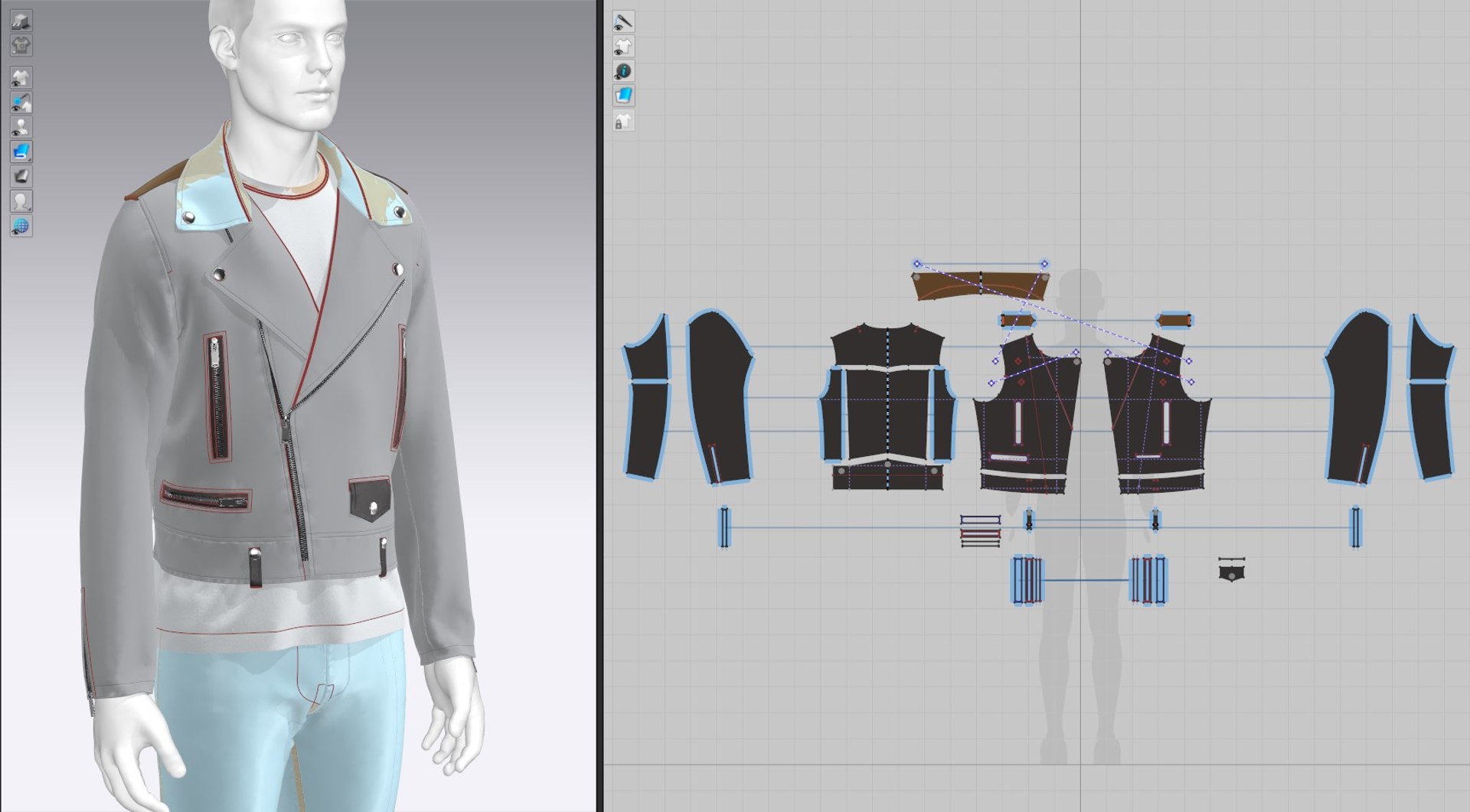 Leather Biker Jacket Outfit 3D Model - TurboSquid 1899283