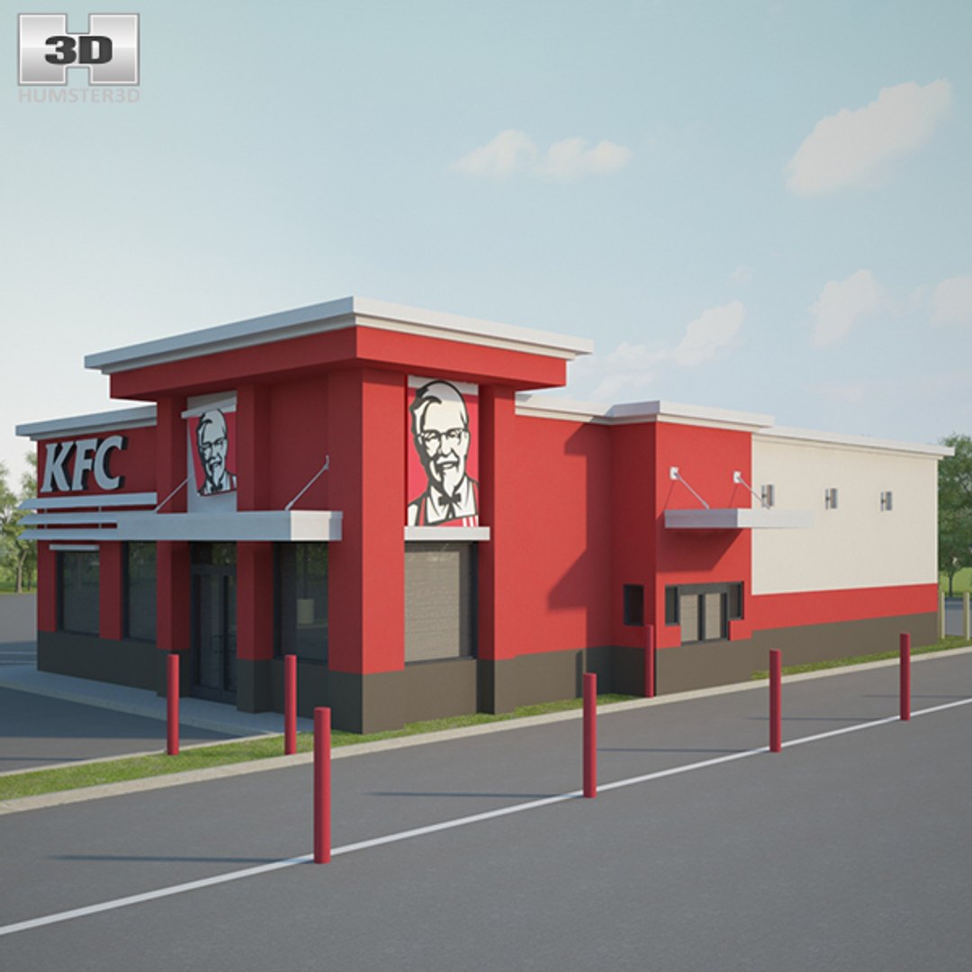 KFC 레스토랑 03 3D 모델 - TurboSquid 1235625