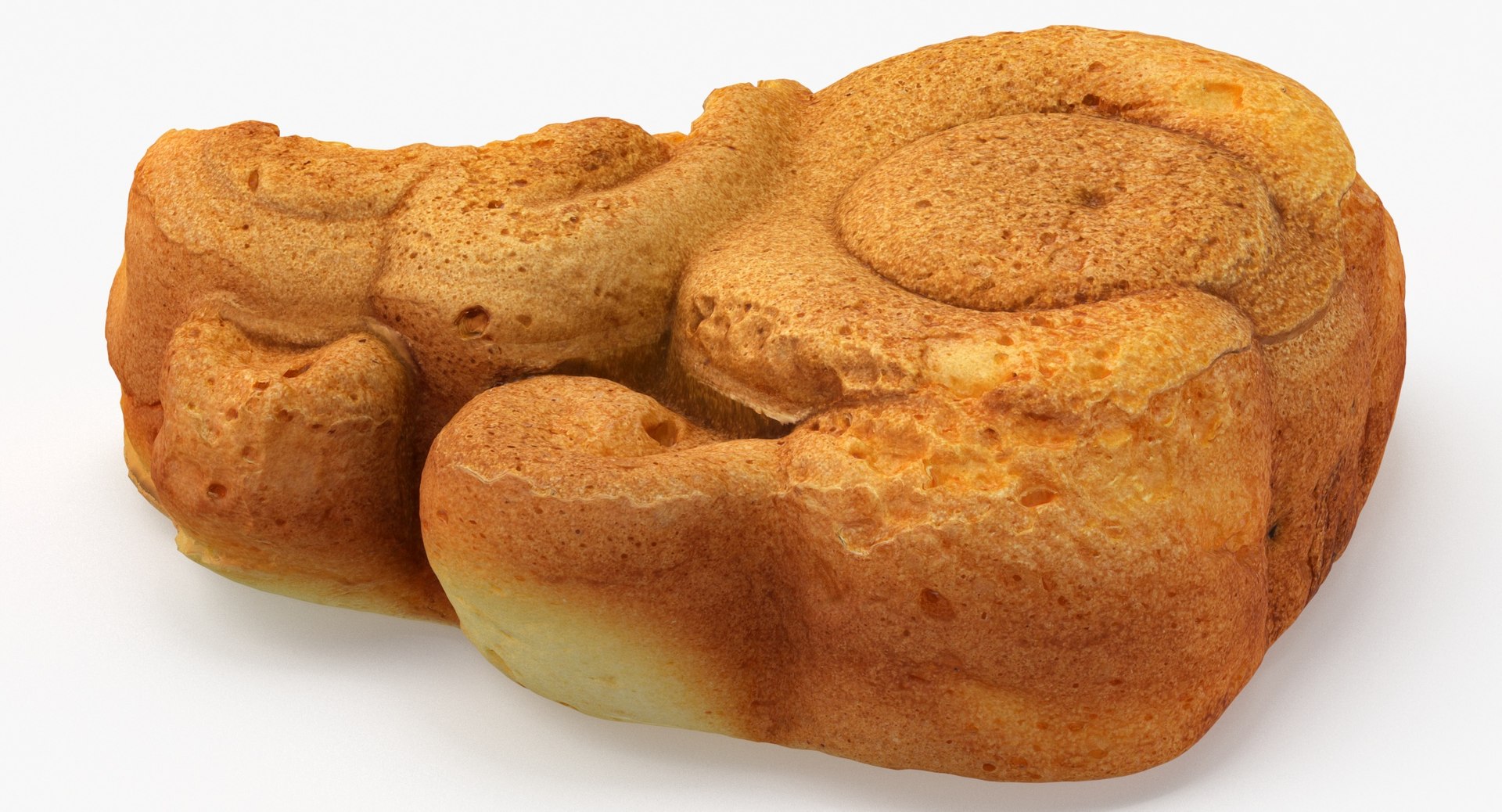 Monkey Sponge Cake With Chocolate 01 Bitten 3D Model - TurboSquid 1826993