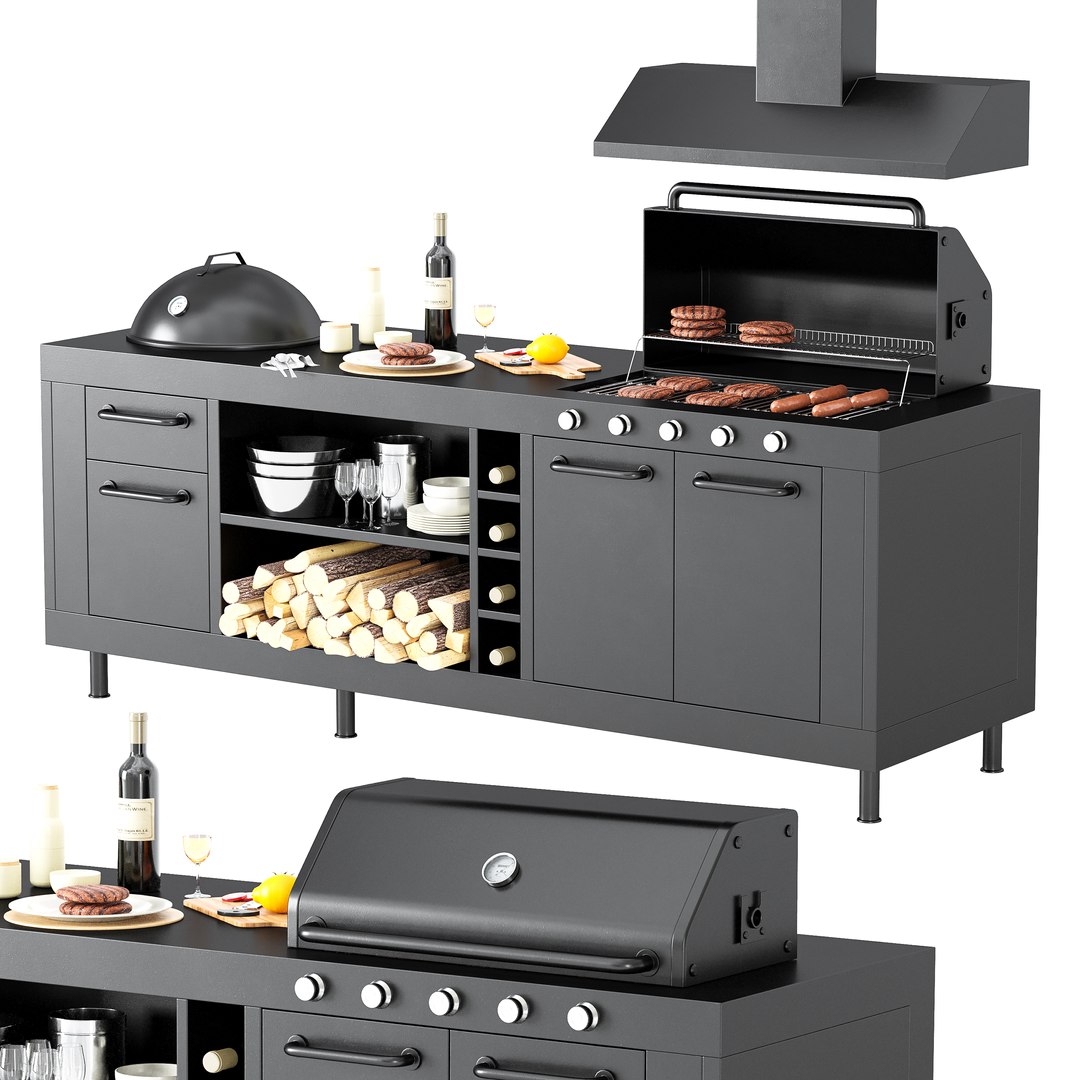 Barbecue 55 3D Model - TurboSquid 2198092