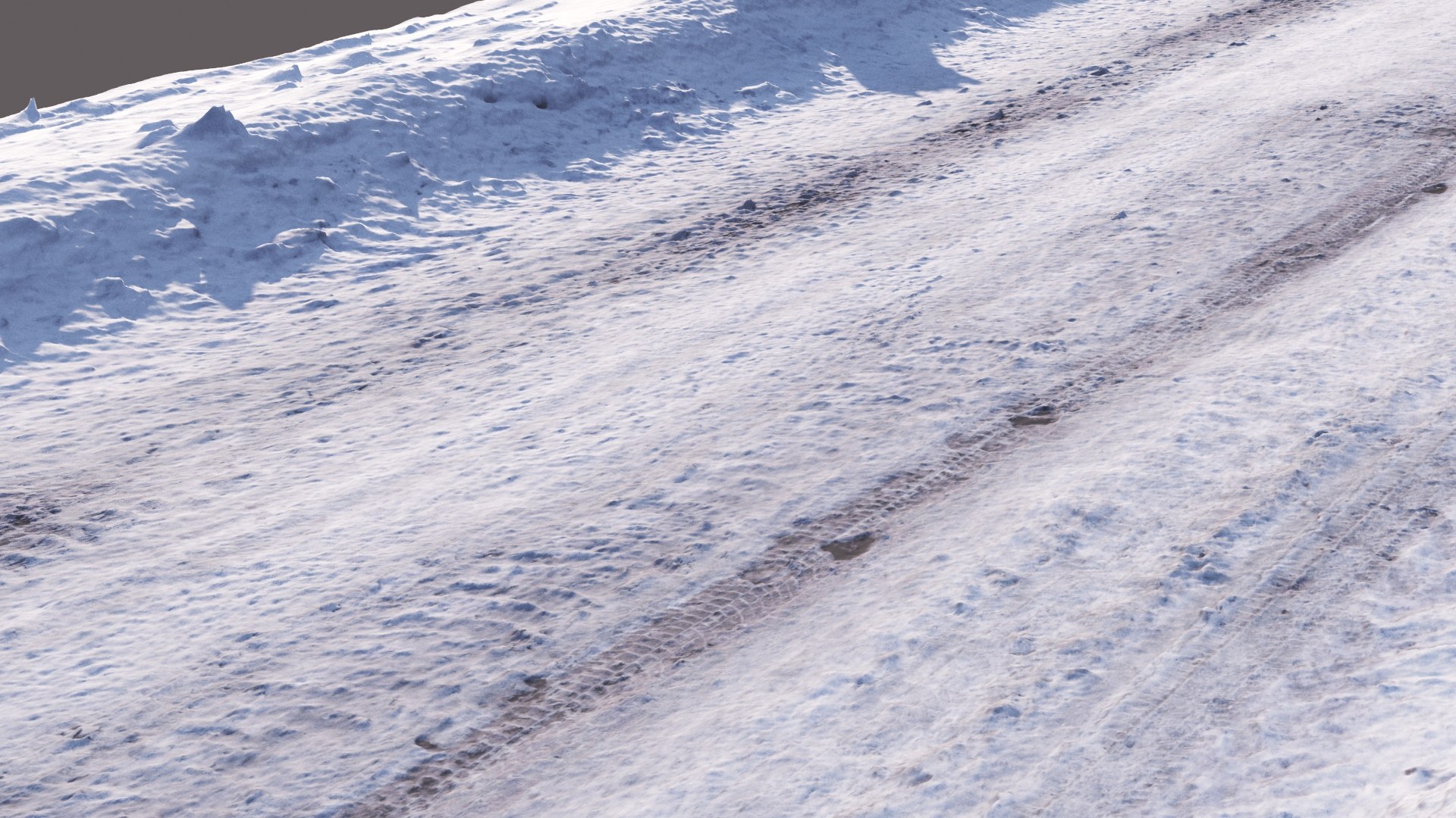Snow Road 36 3D Model - TurboSquid 2075823