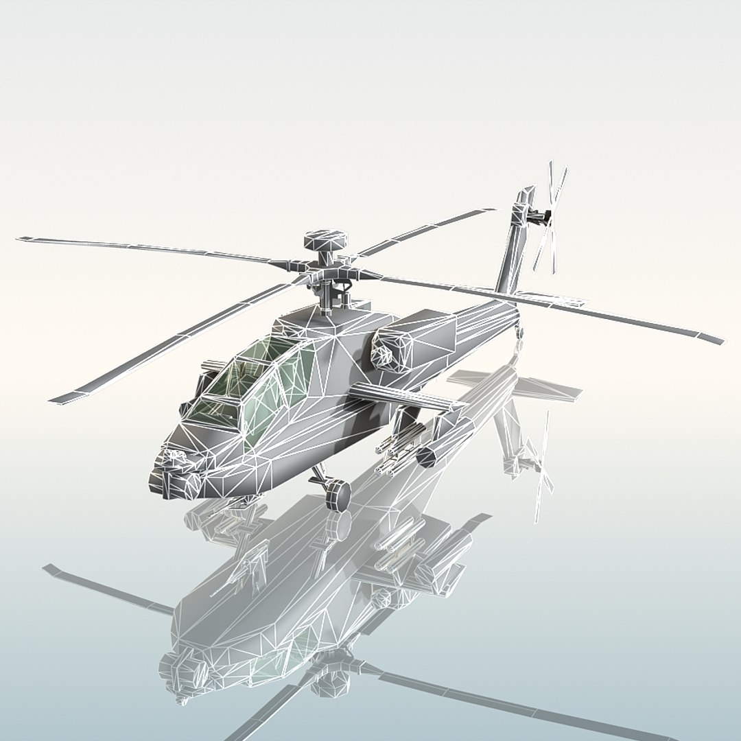 3d Model Army Attack Helicopter