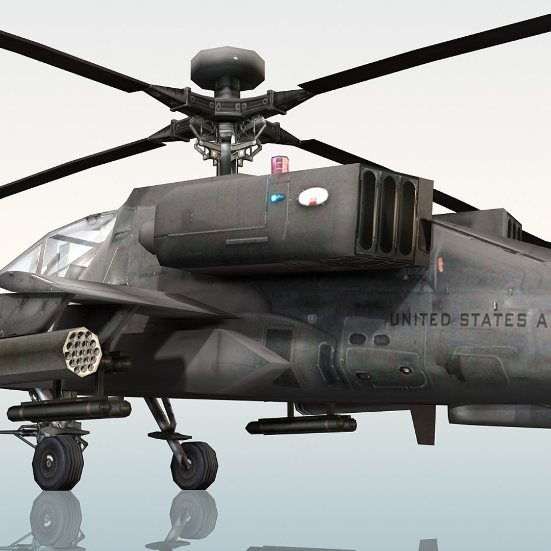 3d Model Army Attack Helicopter