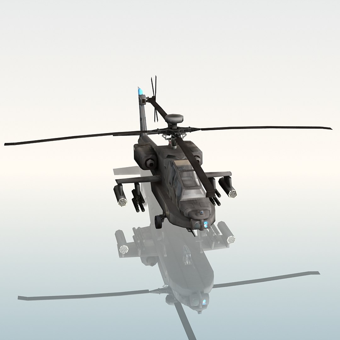 3d Model Army Attack Helicopter