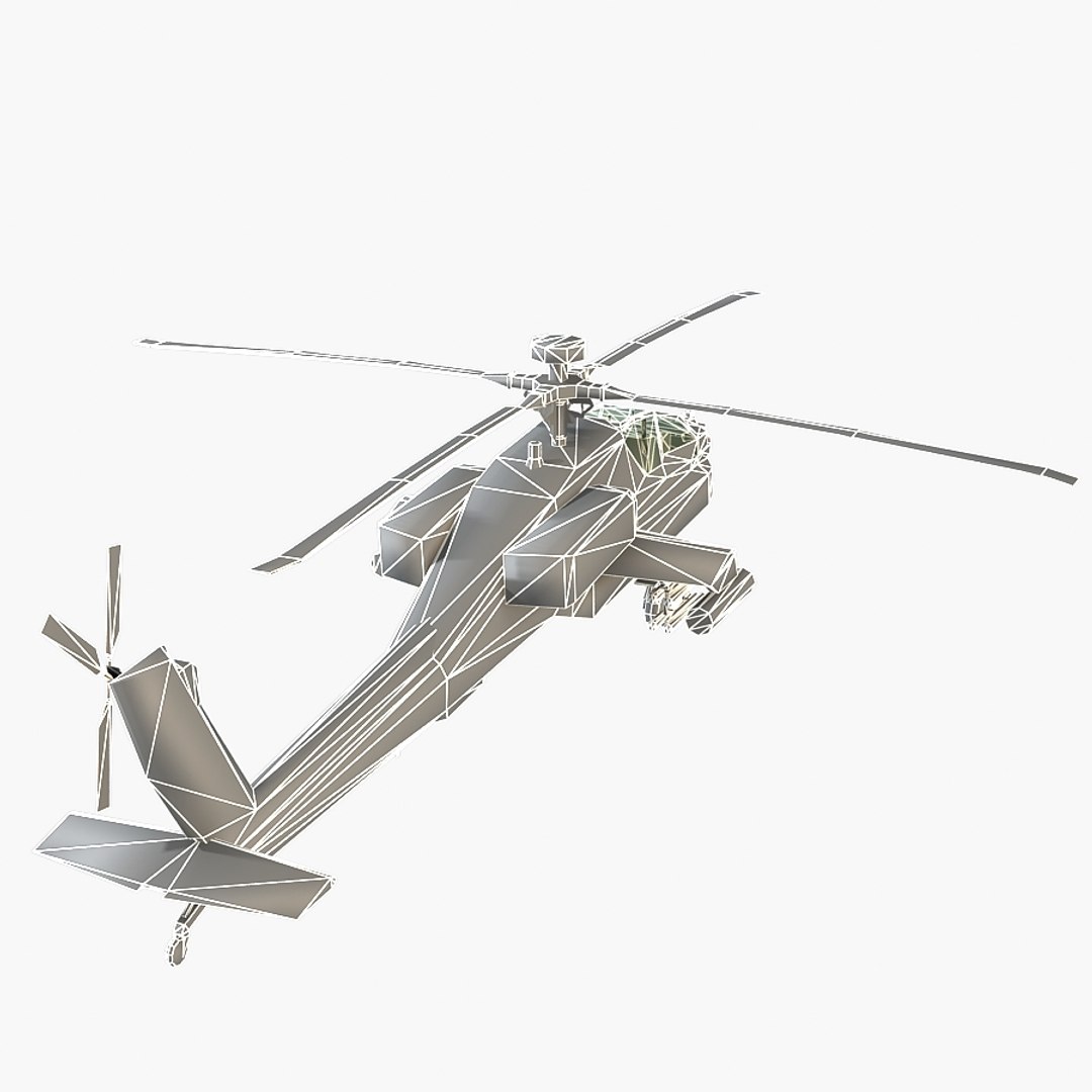 3d Model Army Attack Helicopter