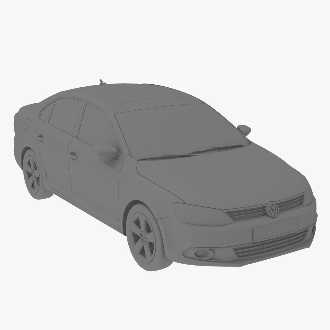Jetta 2012 3d Model