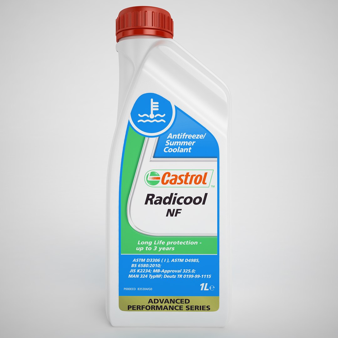 3d model of castrol radicool nf