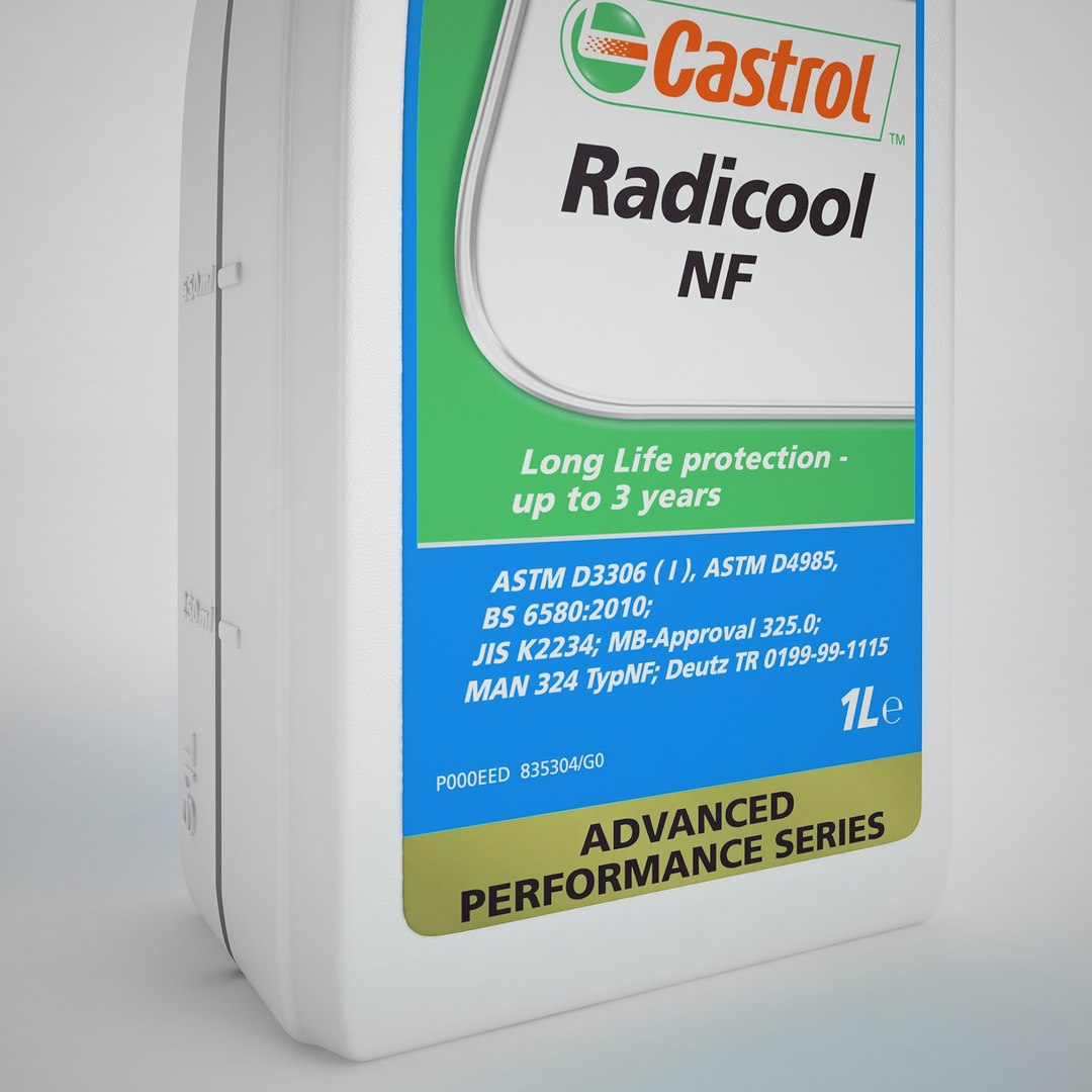3d model of castrol radicool nf