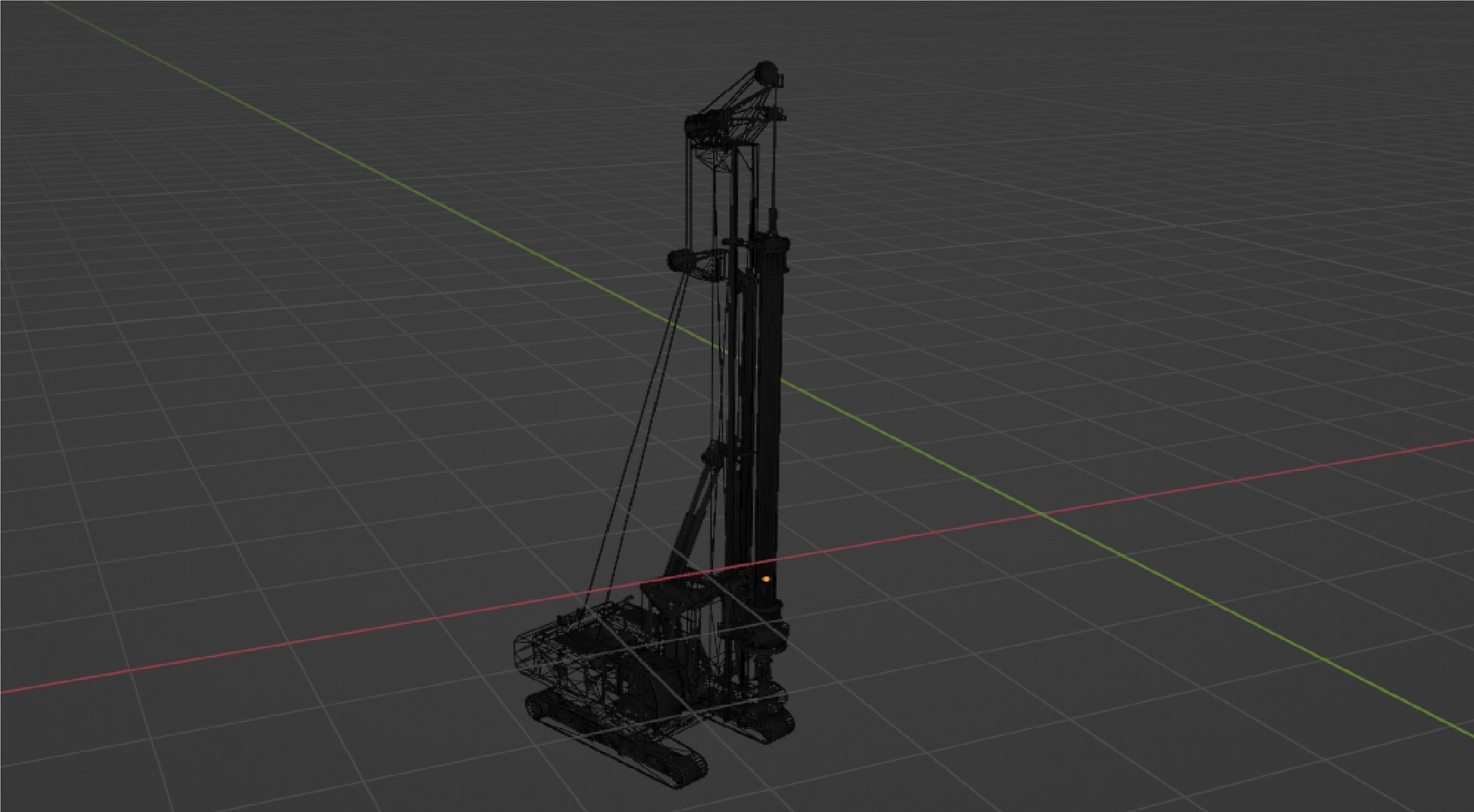 Construction Piling Machinery 3D Model - TurboSquid 1894669