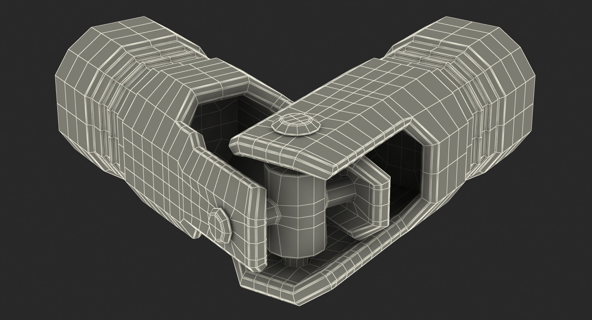 3d model industrial painted joint