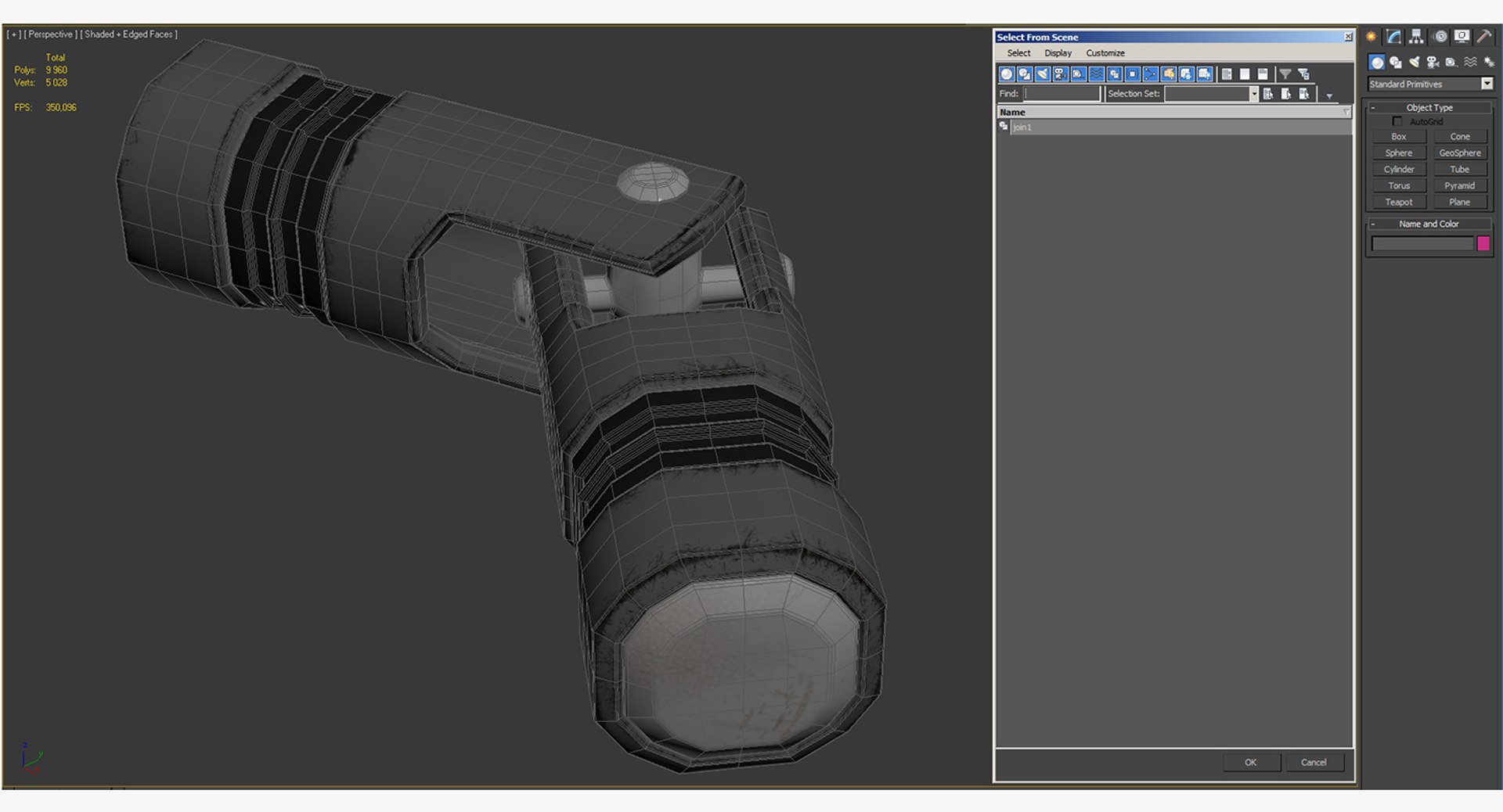 3d model industrial painted joint