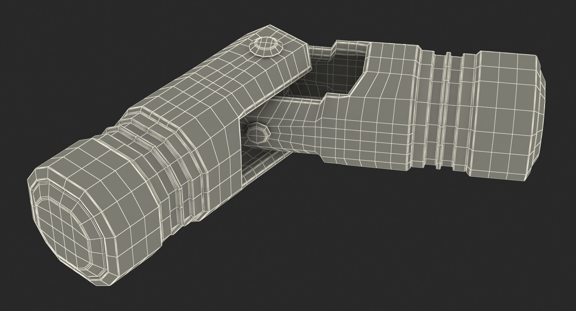 3d model industrial painted joint