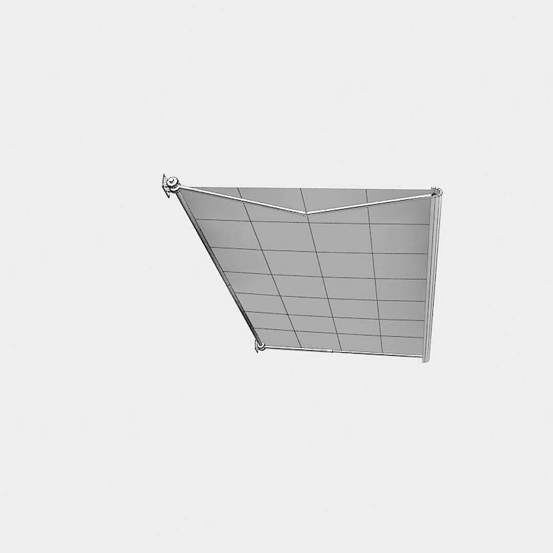 3d Model Patio Retractable Extended