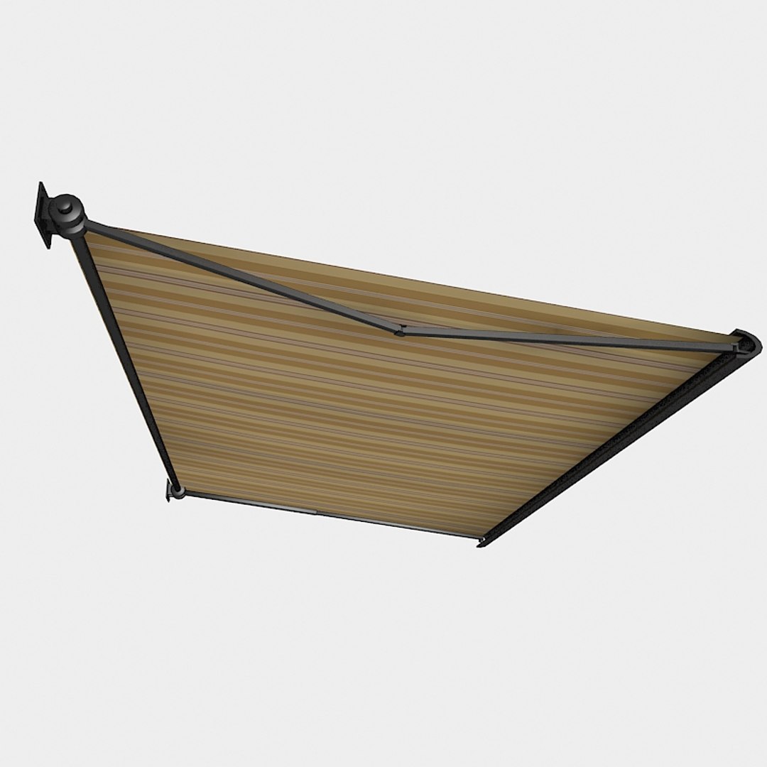 3d Model Patio Retractable Extended