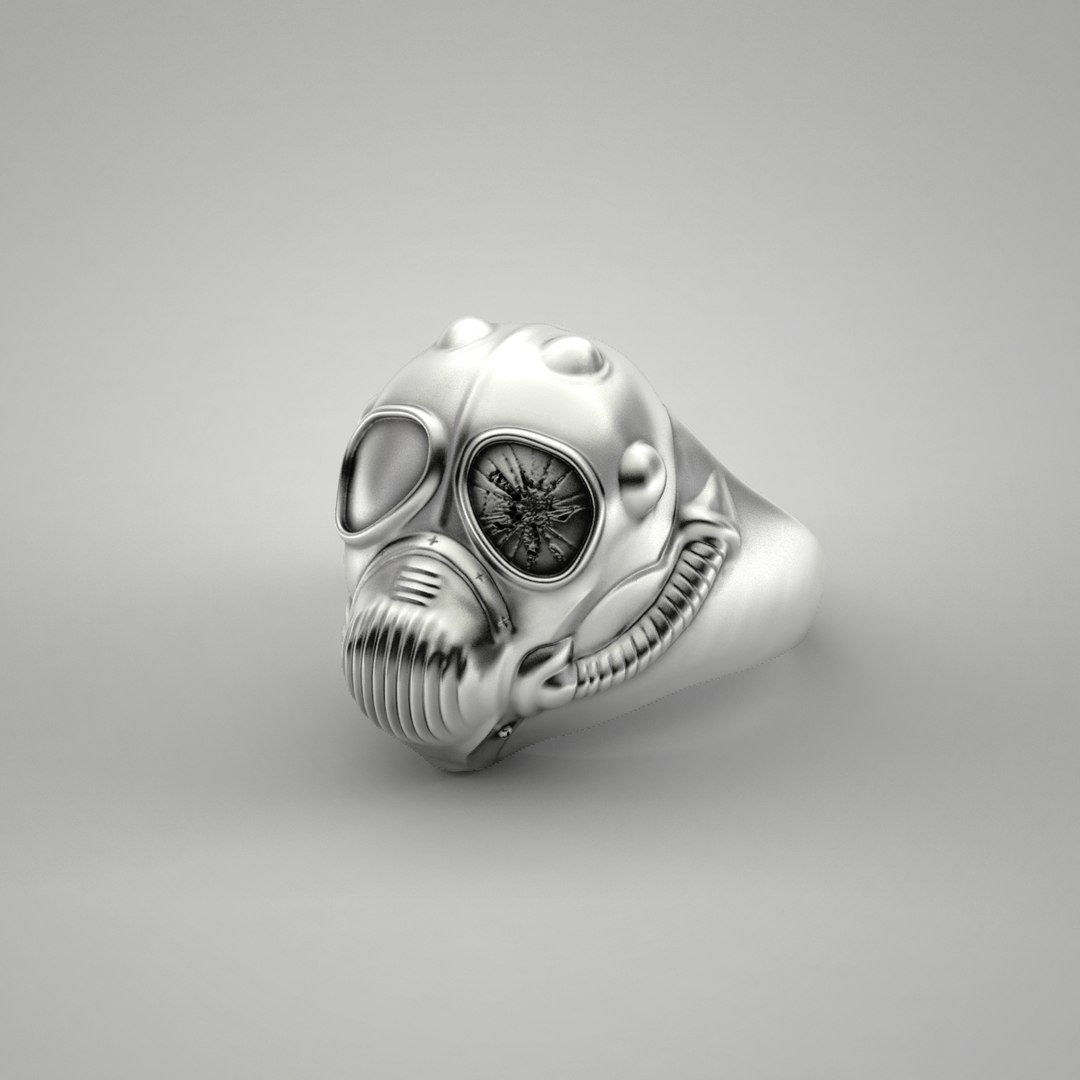 steampunk ring 3d obj