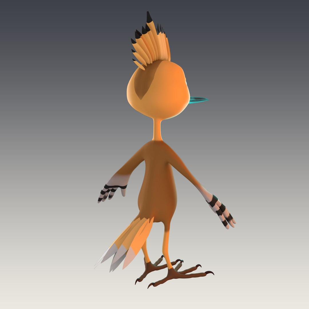 Stylized Hoopoe Rigged 3D Model - TurboSquid 2012082