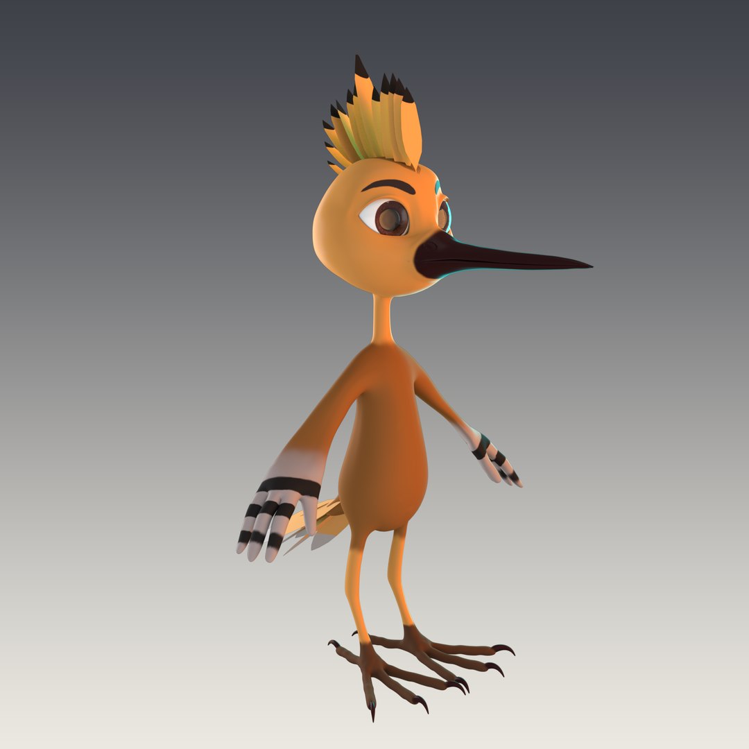Stylized Hoopoe Rigged 3D Model - TurboSquid 2012082