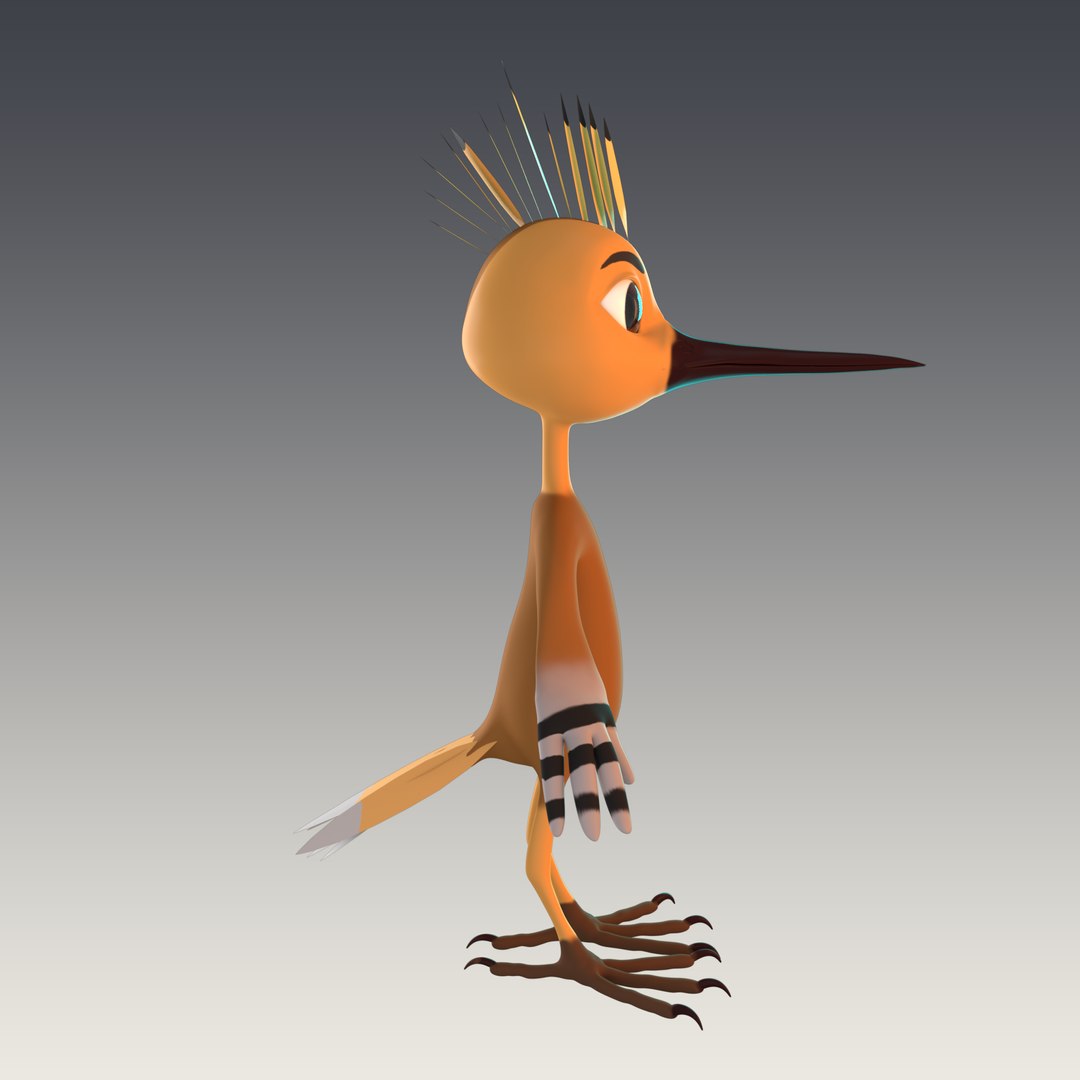 Stylized Hoopoe Rigged 3D Model - TurboSquid 2012082