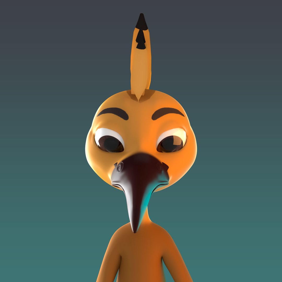 Stylized Hoopoe Rigged 3D Model - TurboSquid 2012082