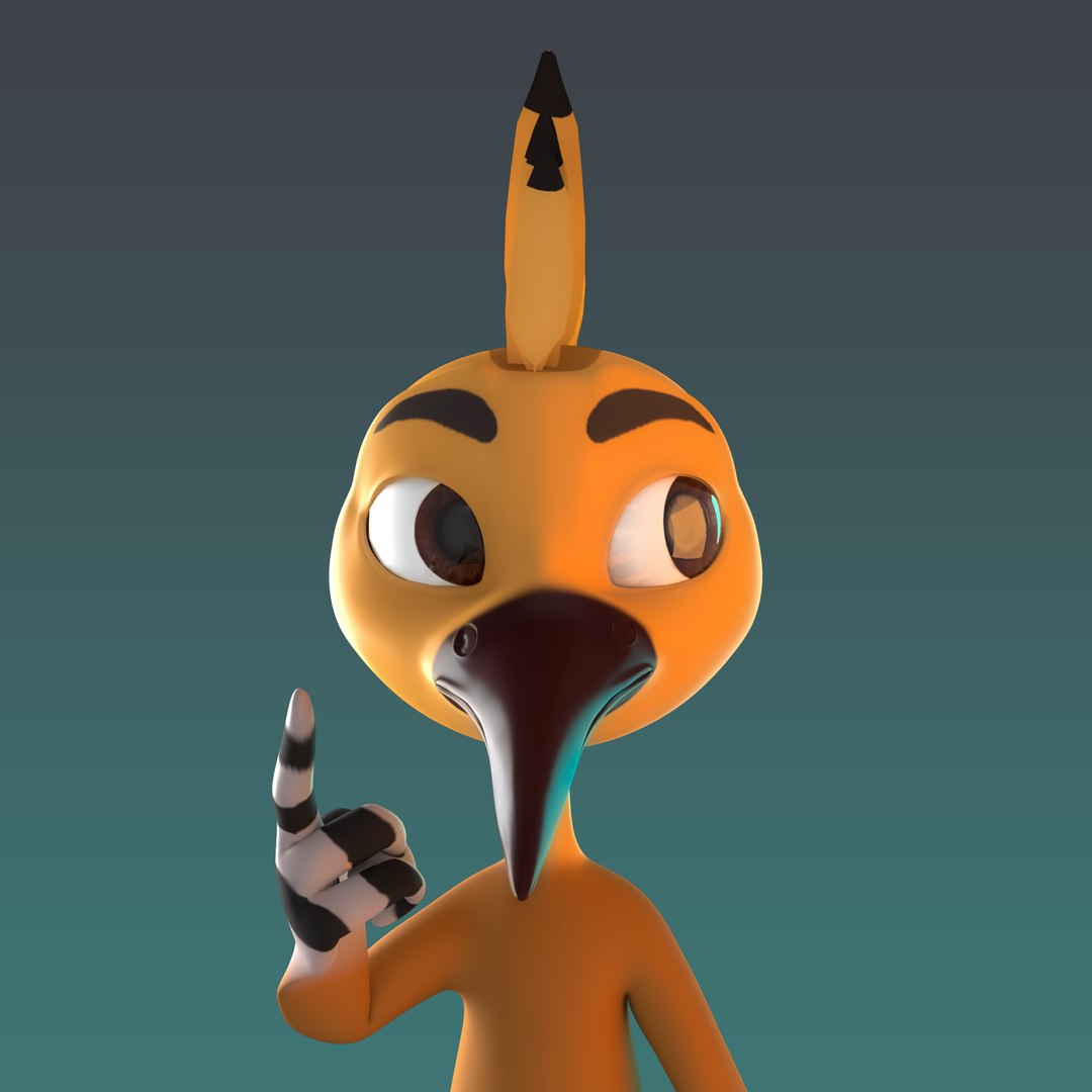 Stylized Hoopoe Rigged 3D Model - TurboSquid 2012082