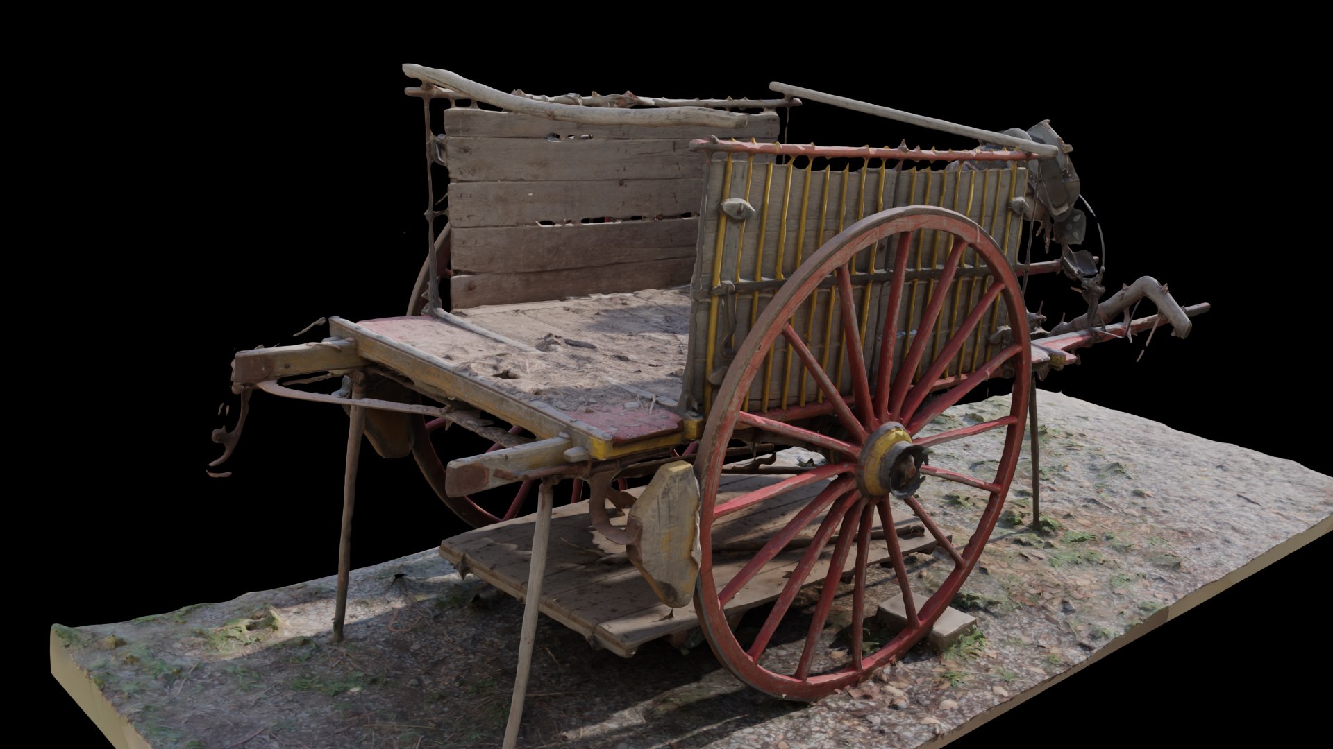 3D Scanned Model Of A Rural Carriage Model - TurboSquid 2091161